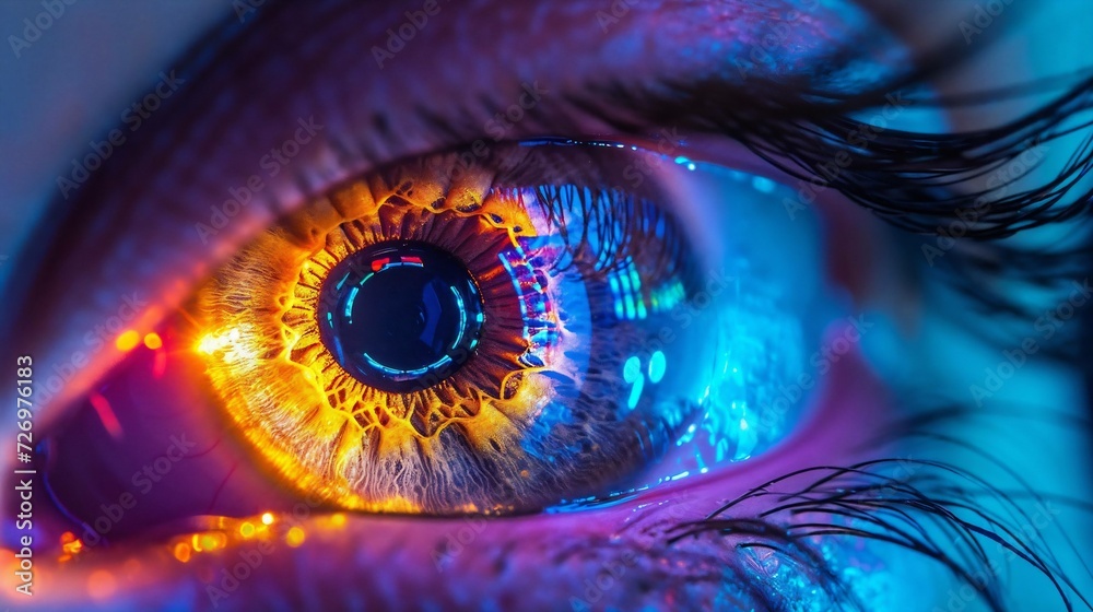 A Spectrum of Vision. The colorful iris resembles a spectrum of light ...