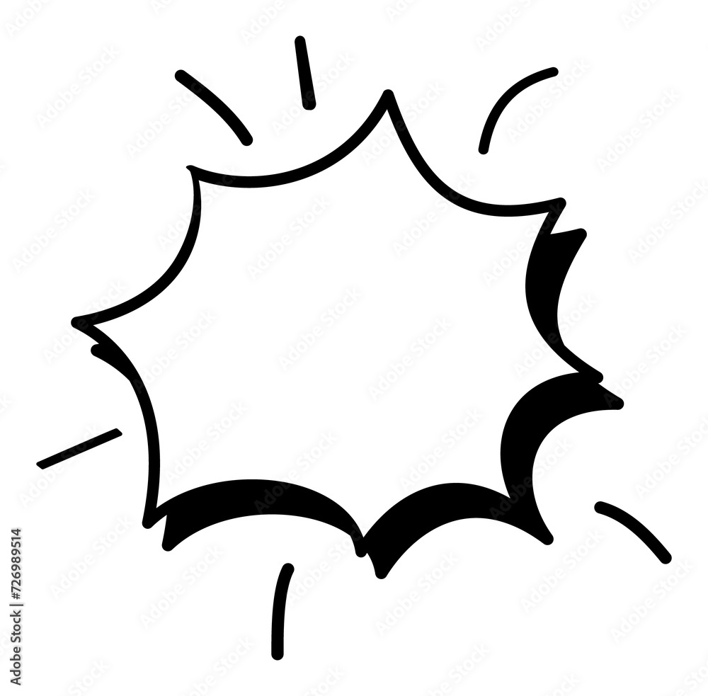 Speech bubble icon for comic book. Callout cloud icon cartoon ...