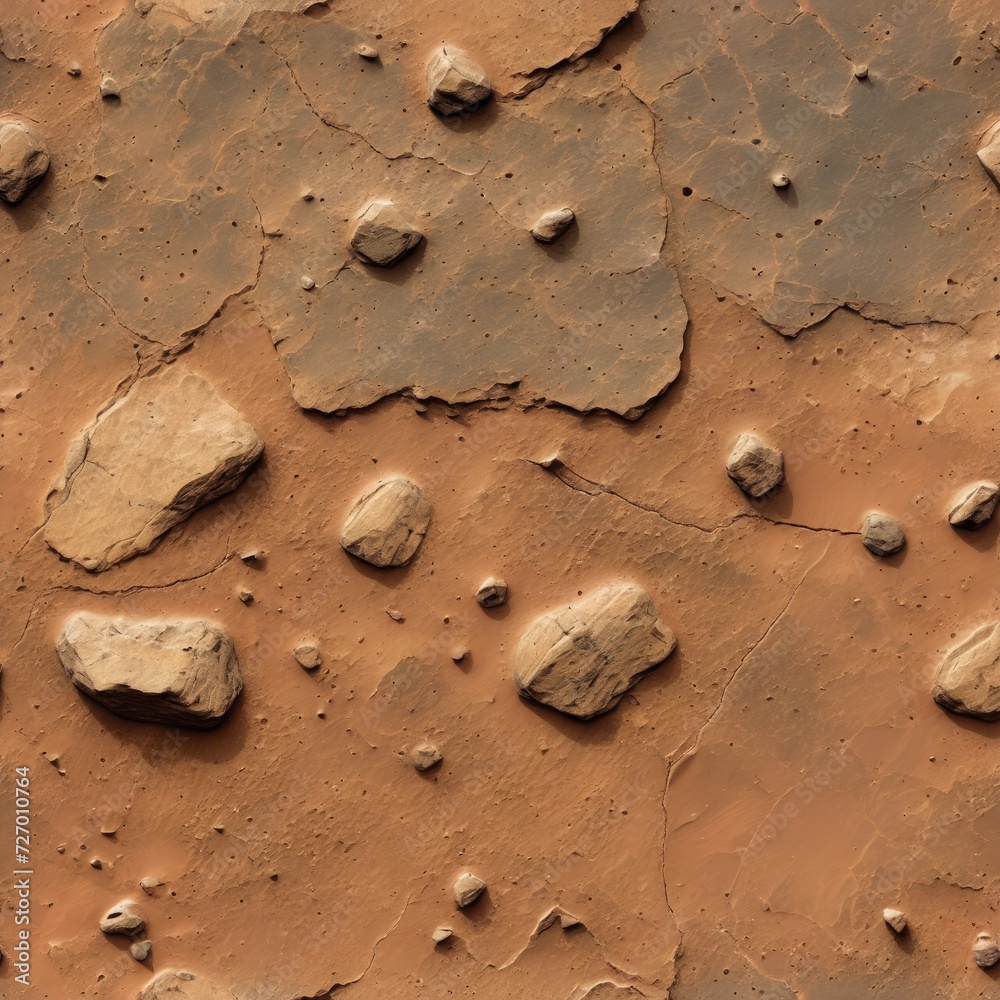 Mars like Surface Texture Illustration - Red Planet Digital Art for ...