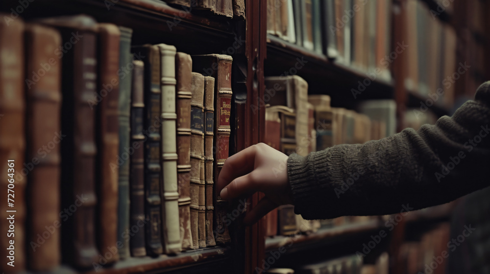 Serendipitous moment between two strangers in the hushed ambiance of a ...