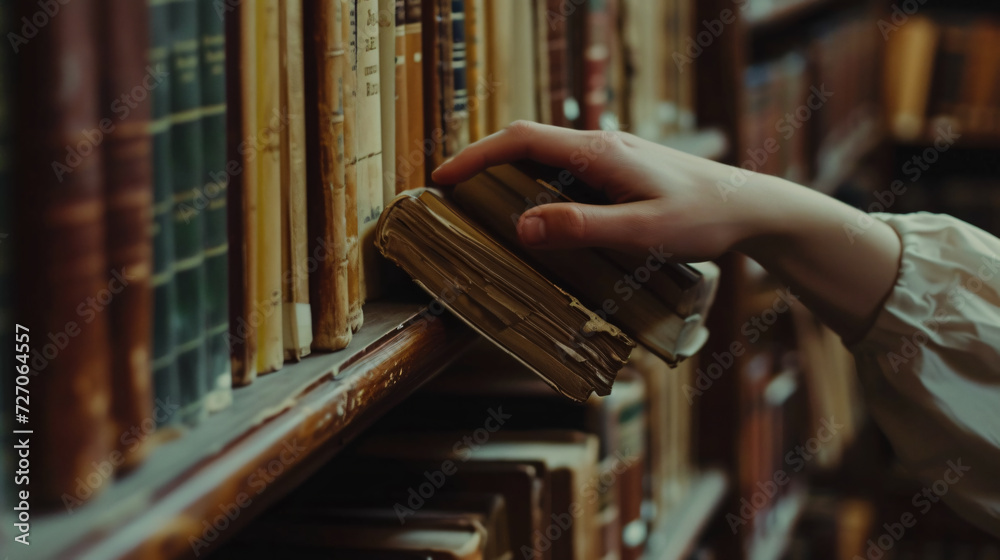 Serendipitous encounter between two strangers in a library, as their ...