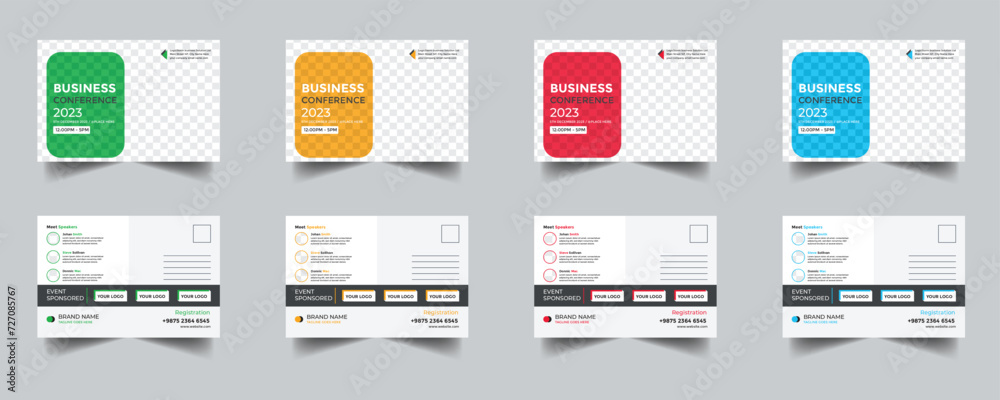 Modern Creative Corporate Business Conference Post Card Template ...