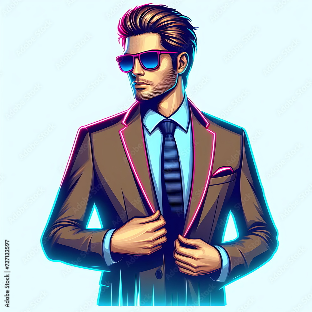 Handsome Businessman - Happy & Success & win - Animation - Suit ...