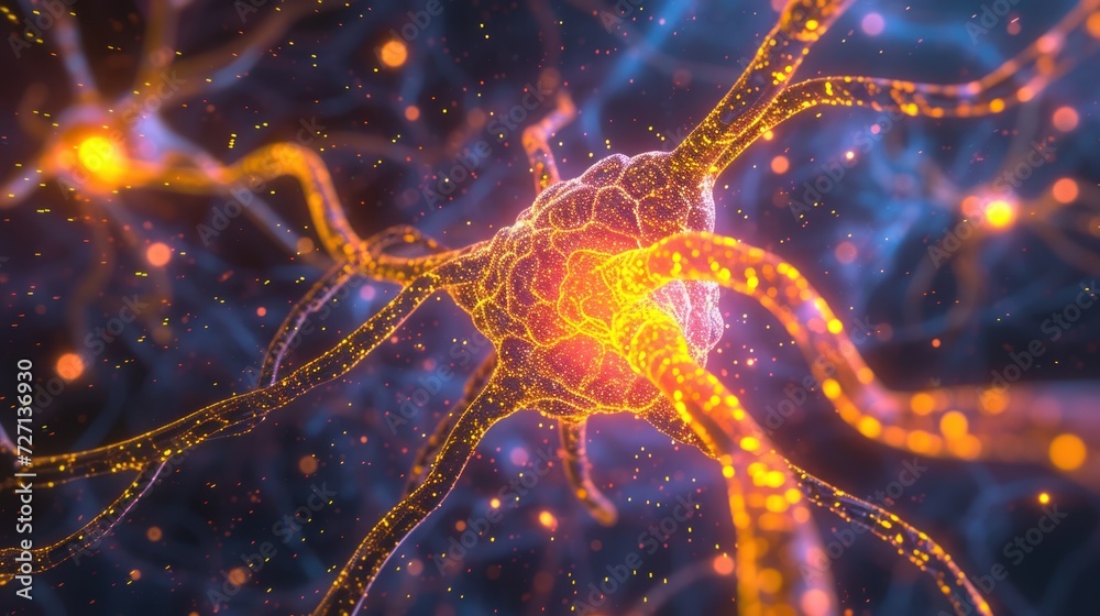 Сomplex network of nerve cells. Neurons, the building blocks of thought ...