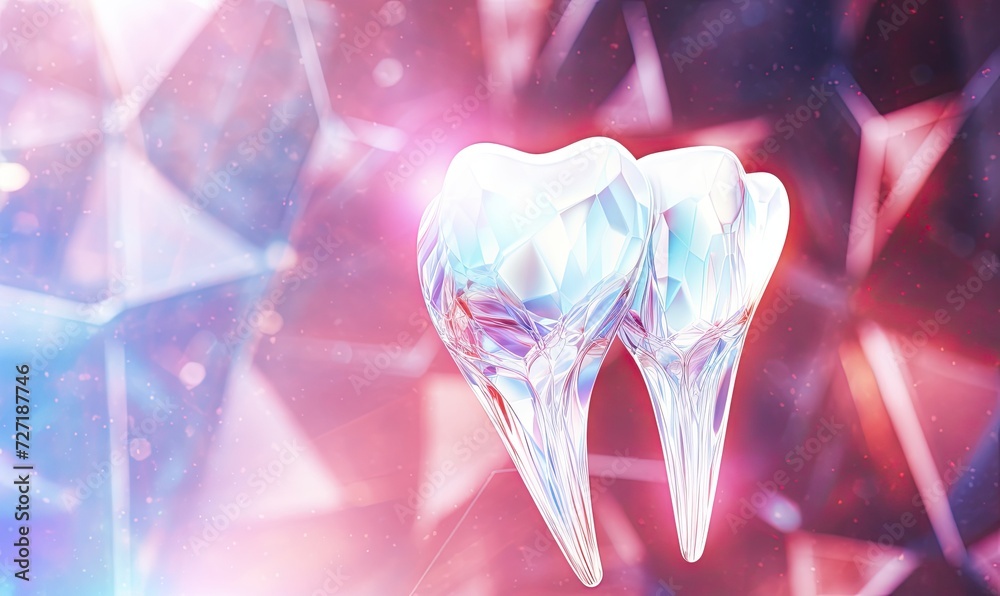 A futuristic depiction of teeth showcasing intricate anatomical details ...