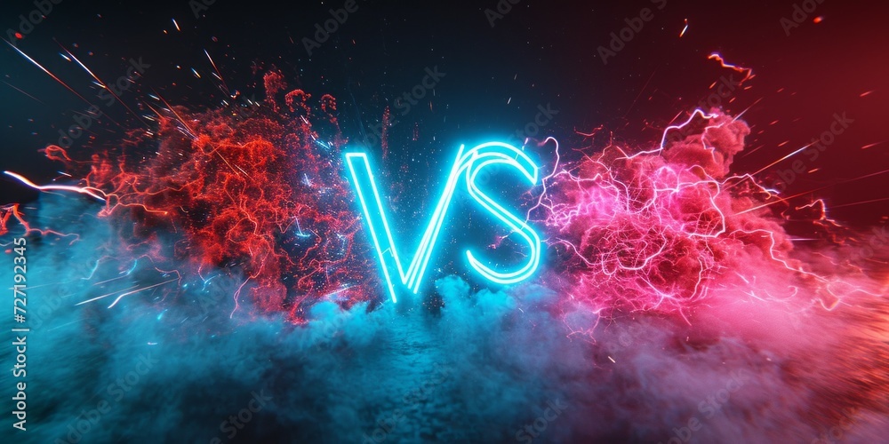 Versus Battle. MMA concept - Fight night, MMA, boxing, wrestling, Thai ...