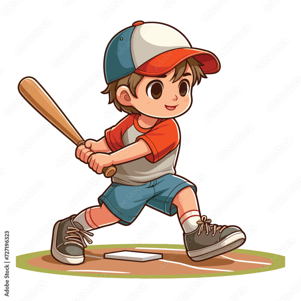 Cute Little Boy Playing Baseball Kids Playing Baseball Photos, Images