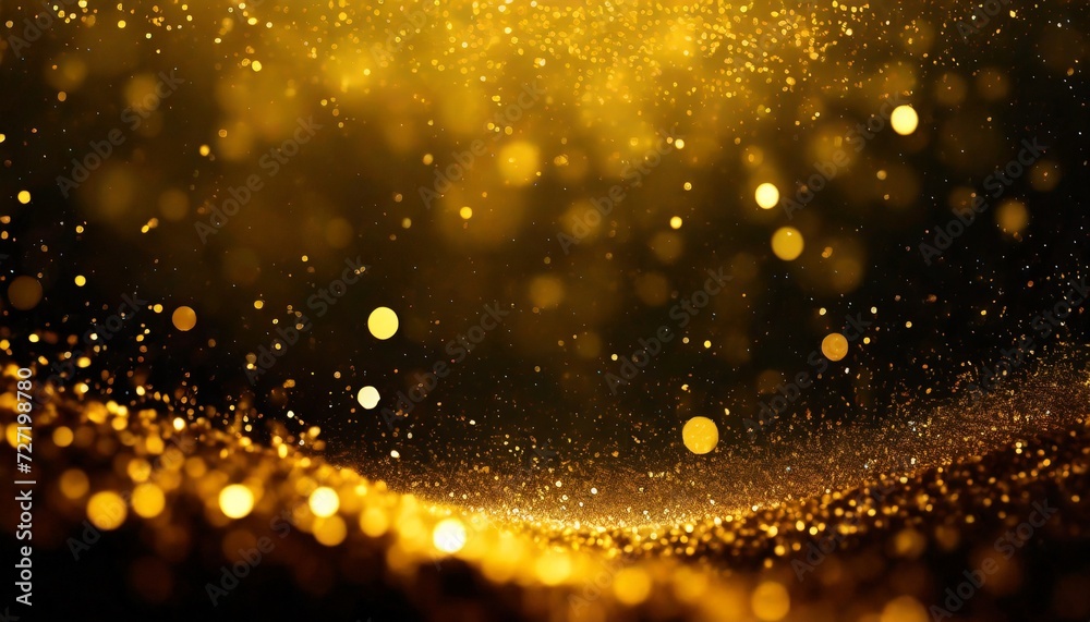 falling gold lights gala texture gold abstract sparkle dust particles ...