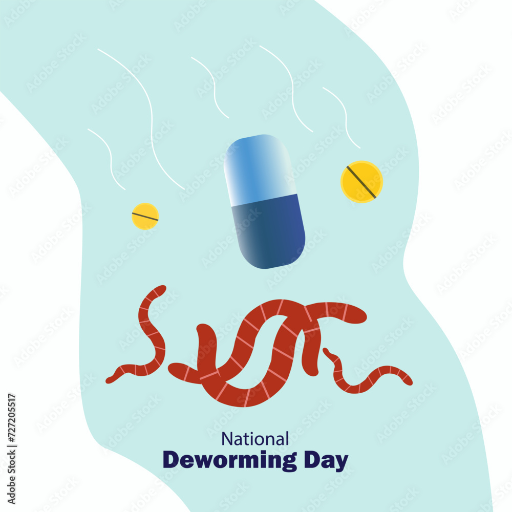 National Deworming Day, India. Vector, illustration. 10th February ...
