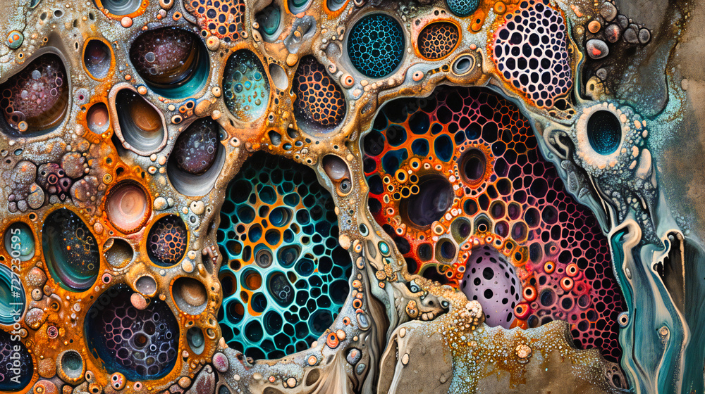 Microscopic View of Plant Histology, Revealing the Intricate Patterns ...