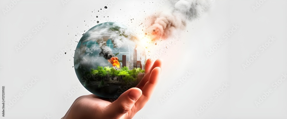 Conservationists raise the issue of pollution and global warming. A ...