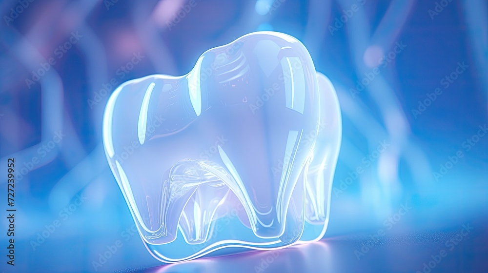 Detailed imagery of futuristic teeth anatomy, illustrating potential ...