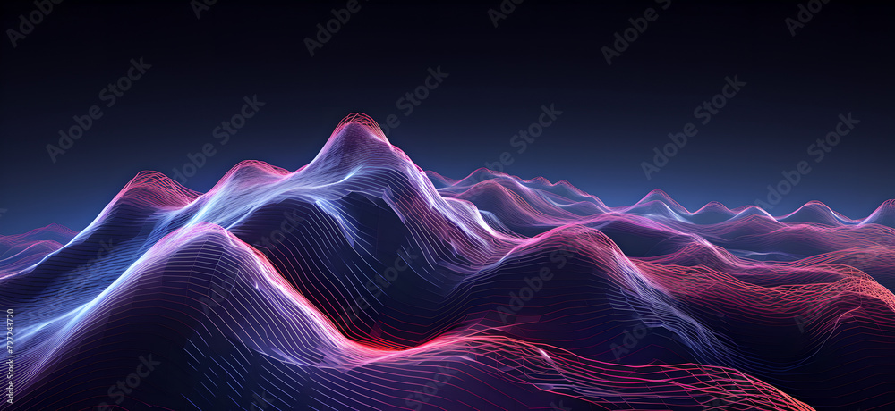 Abstract background , a scene that expresses the new era of data ...