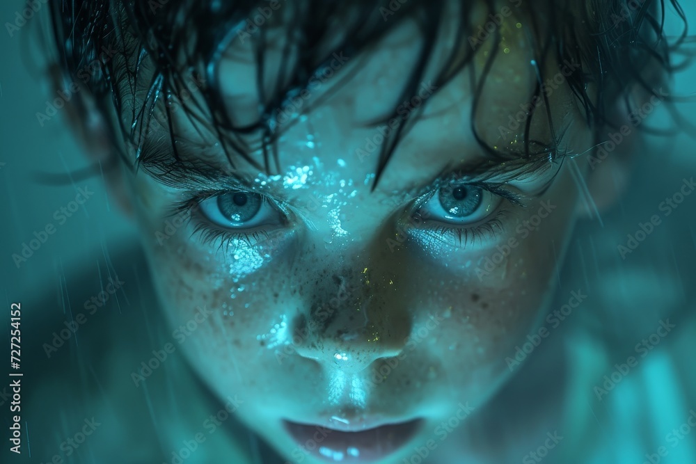 A mesmerizing underwater portrait captures the delicate features of a ...
