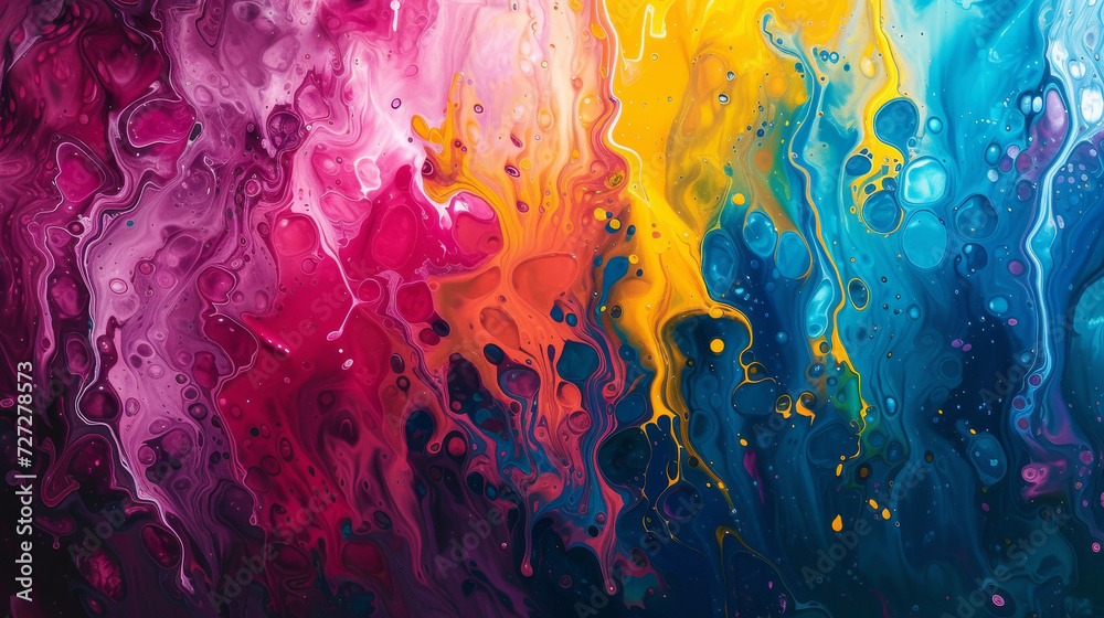 Colorful Abstract Fluid Art Mixing A mesmerizing abstract image with a ...