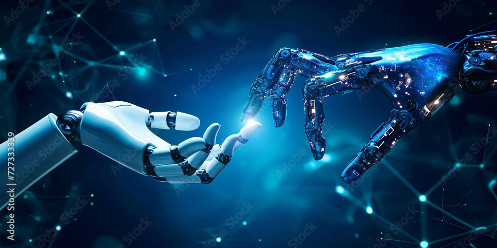 Pointing finger hand arm touchscreen human people person robot ...