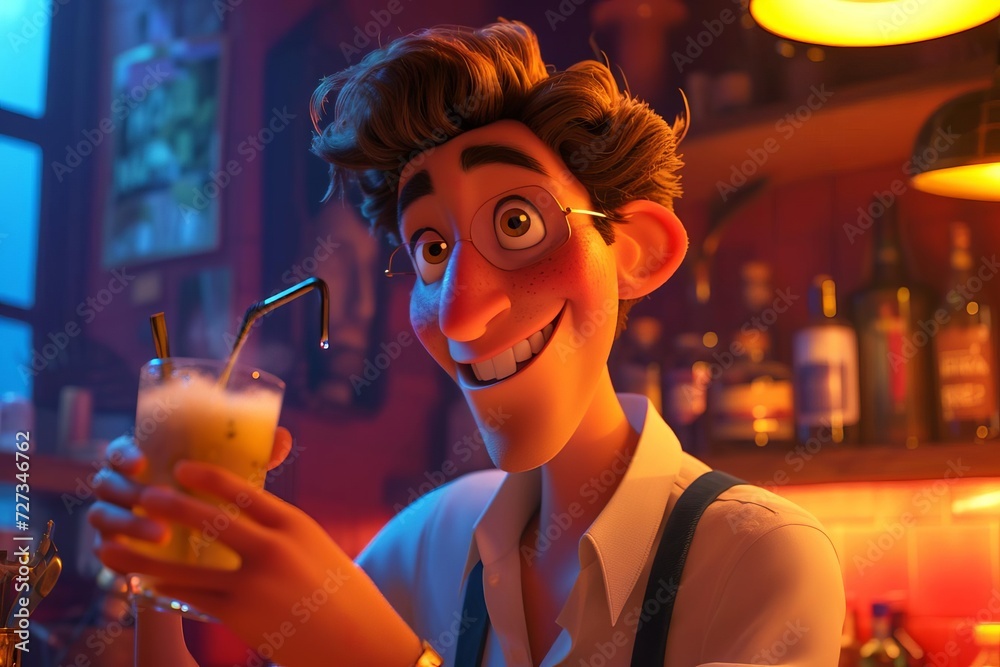 Versatile voice actor performing in an animated film Embodying ...