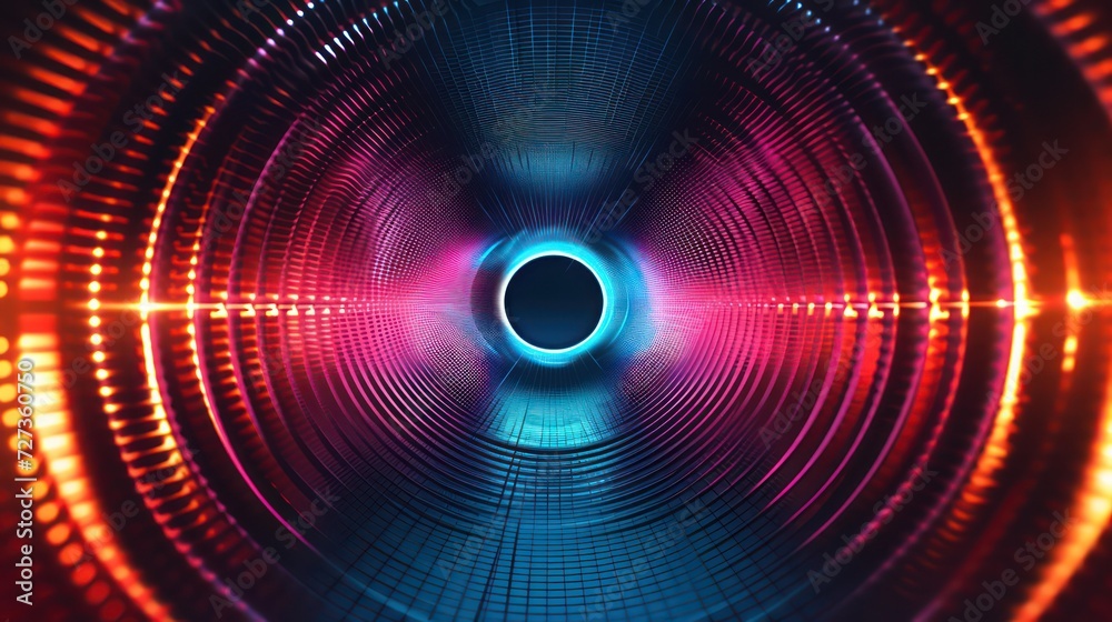 Circular soundwave background, featuring a futuristic RGB wallpaper ...