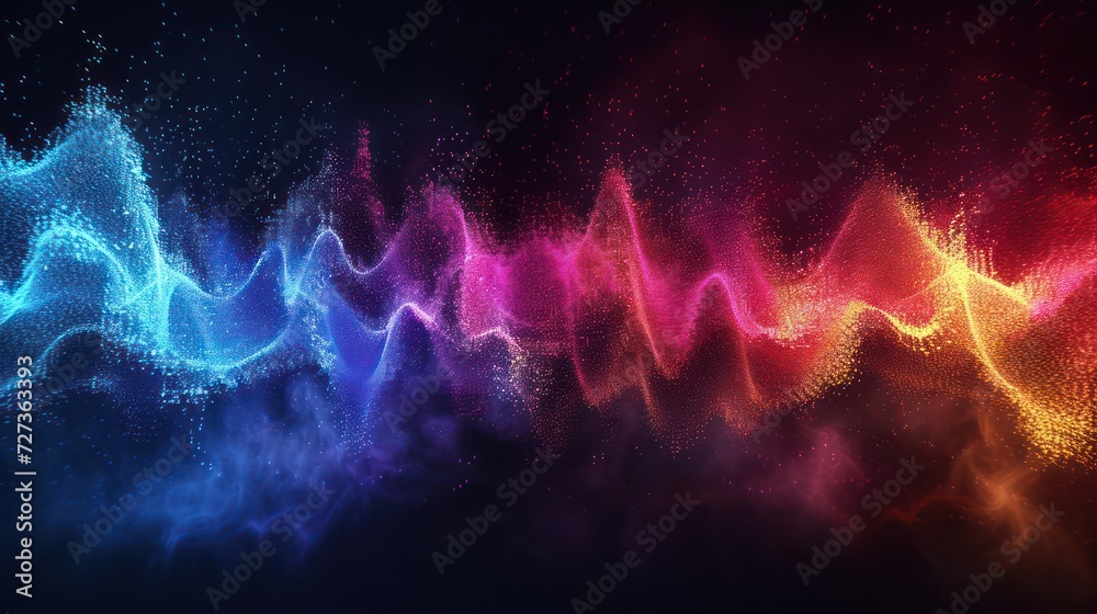 Colorful soundwave background, featuring a futuristic RGB wallpaper ...