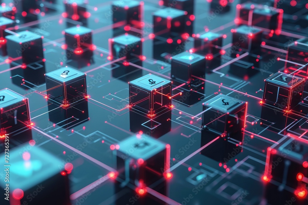 A photo showing a set of cubes stacked on top of one another in a vertical arrangement, A 3D ...