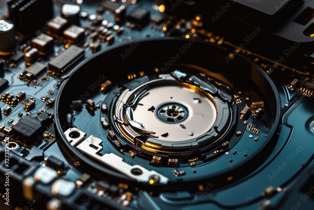 A detailed look at the inner workings of a computer hard drive ...