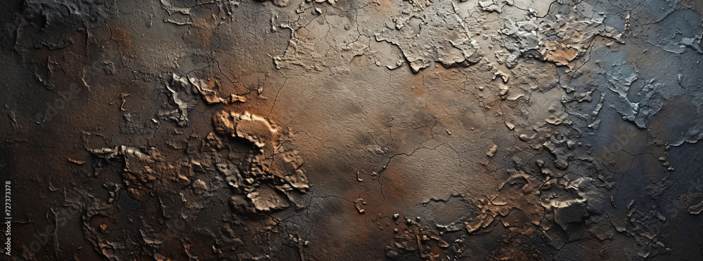 High-Resolution Texture of Aged, Peeling Paint on a Rustic Wall Surface ...