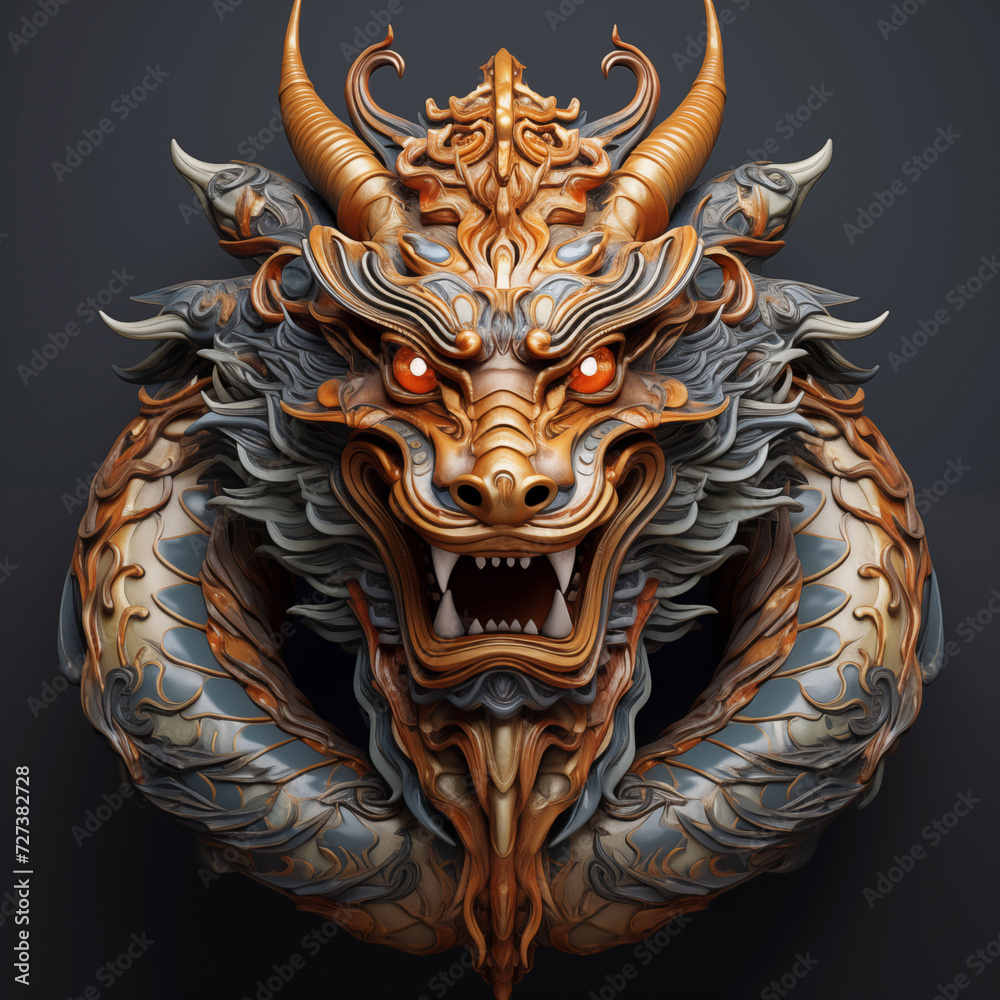 traditional chinese dragon for chinese new year 2024, chinese lucky ...