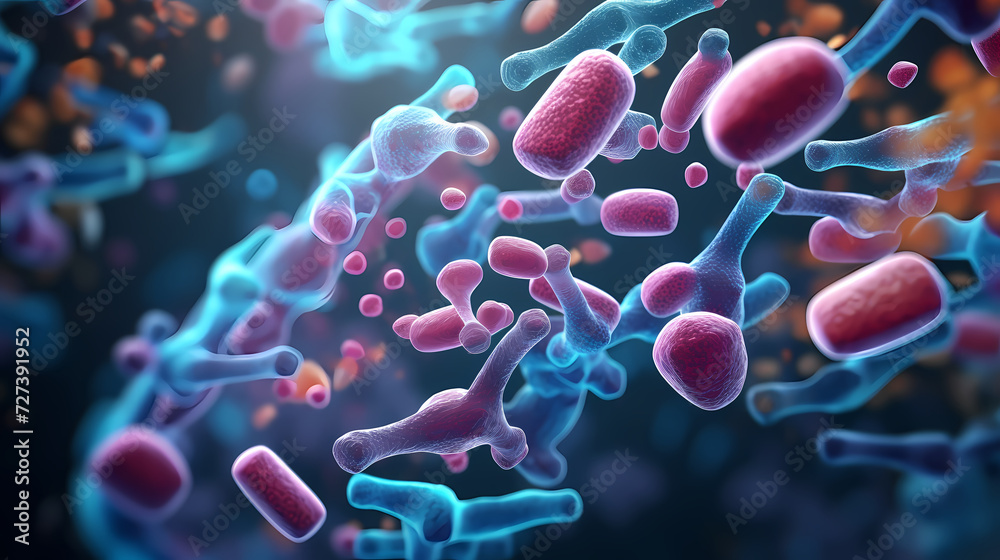 Macroscopic observation of organisms bacteria and cells and viruses ...
