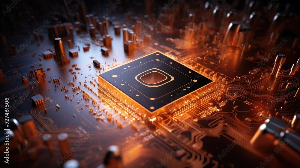 Quantum Computing Revolutionary Technology For Solving Complex Problems Solid Color Background
