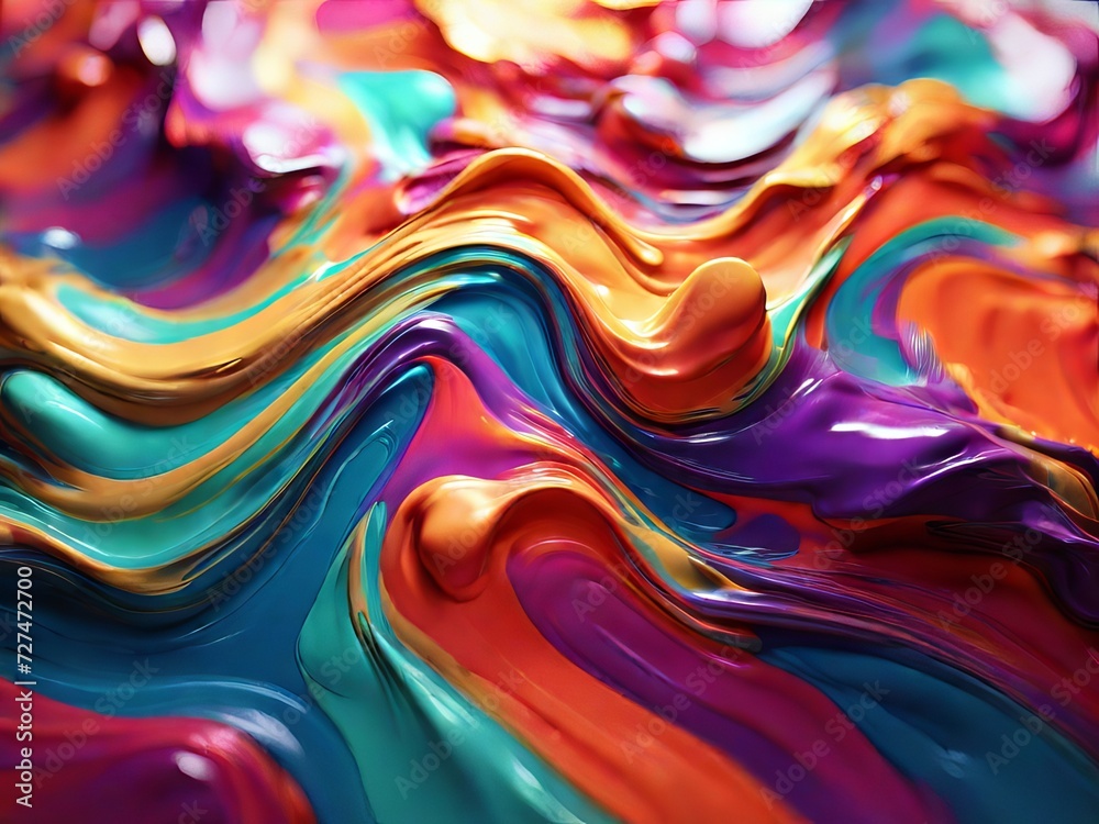 Beautiful Abstract Background,Color Liquid Shape Movement,3d ...