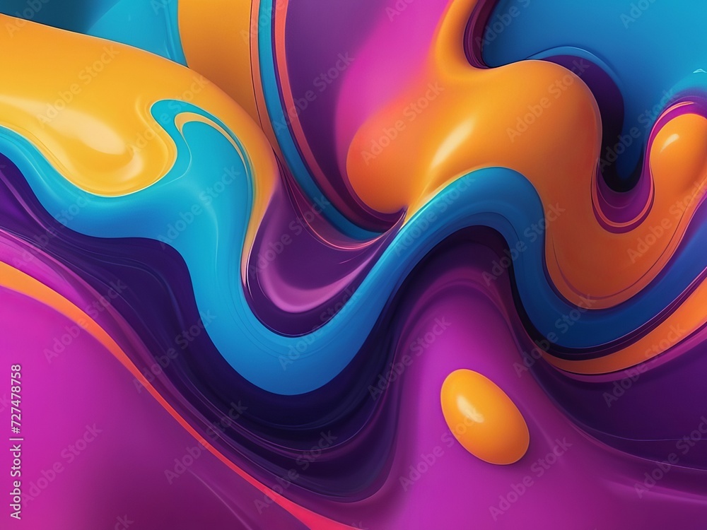 Beautiful Abstract Background,Color Liquid Shape Movement,3d ...