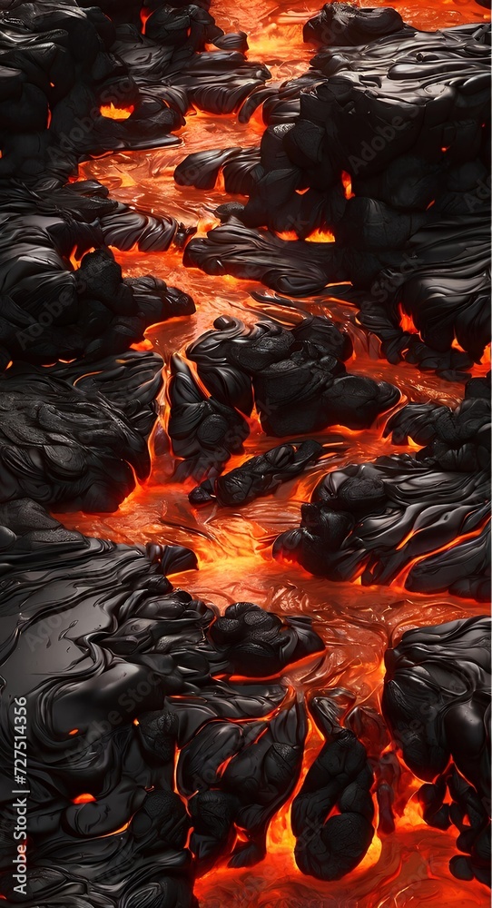 ภาพประกอบสต็อก Lava texture fire background rock volcano magma molten ...