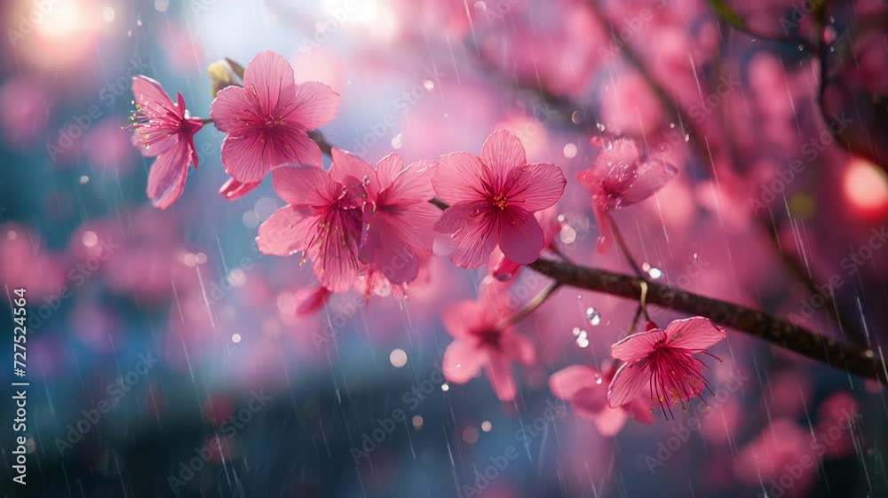 Vidéo Stock Beyond its visual beauty, the cherry blossom tree creates ...