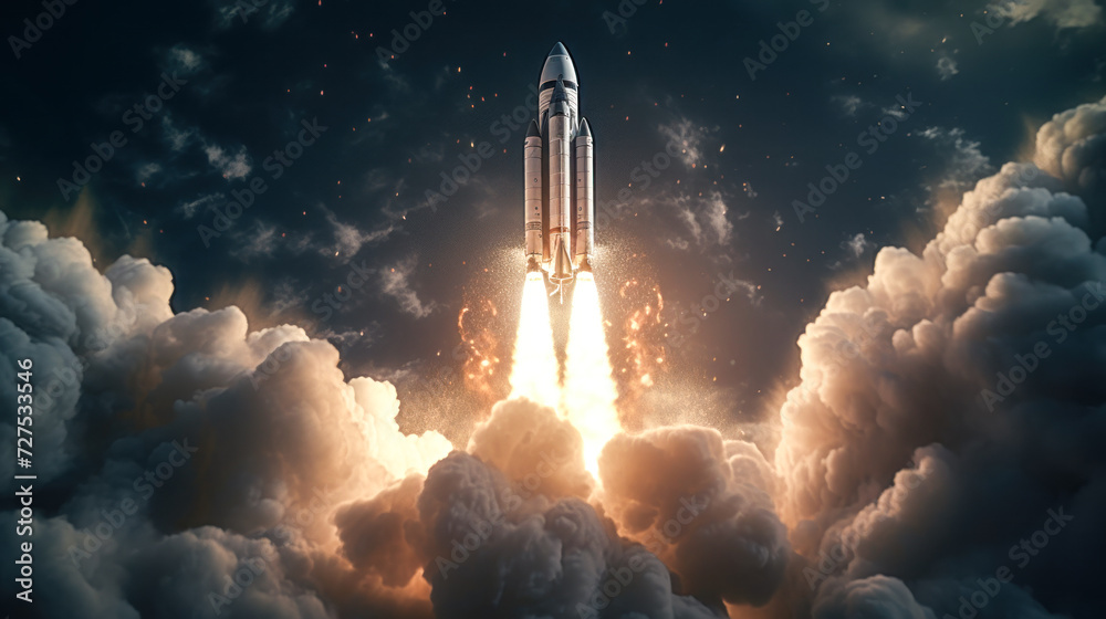 Indian Rocket Launch: Capturing the Sheer Power of the Engines and the ...