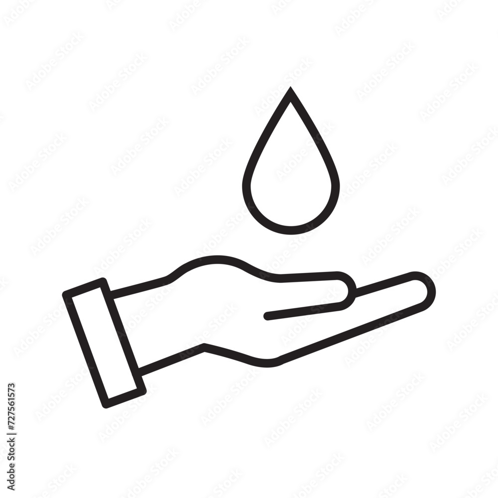 liquid soap. body wash icon. Line vector icon on white background. High ...