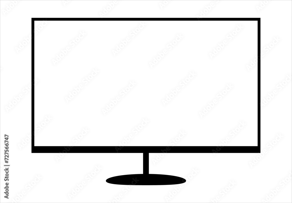 Simple Gaming Monitor computer Monitor mockup, computer monitor frame ...