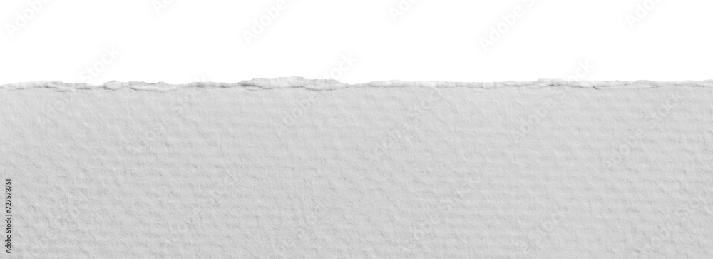 torn white pages with uneven texture edges. set of ripped black paper ...