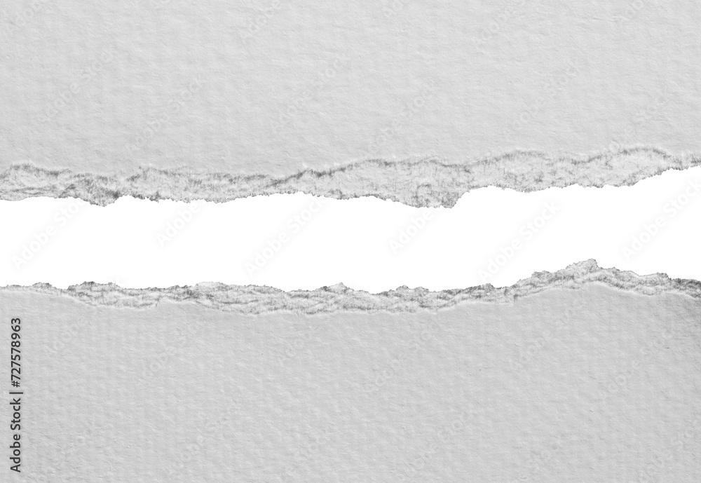 torn white pages with uneven texture edges. set of ripped black paper ...