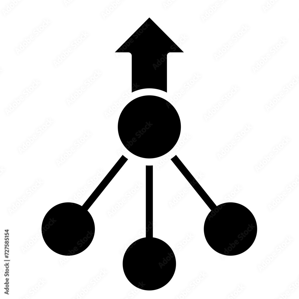 Connect Merge icon Stock Vector | Adobe Stock