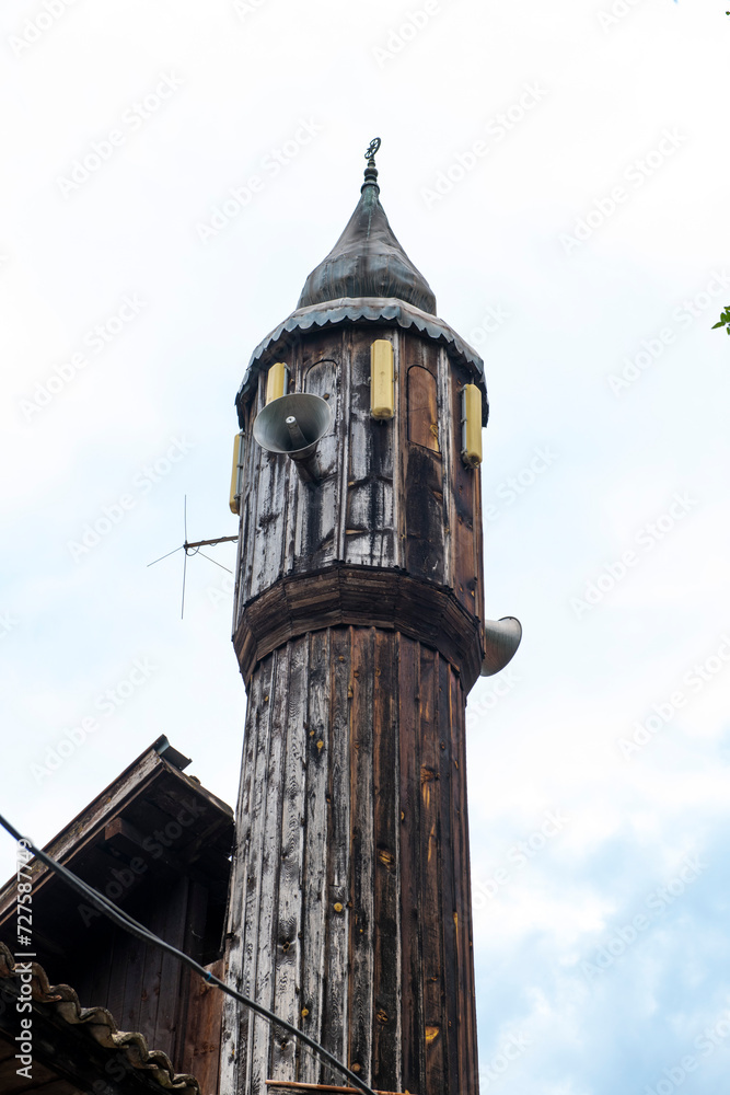 Traditional ottoman house in Safranbolu.historical stone stairs and old ...