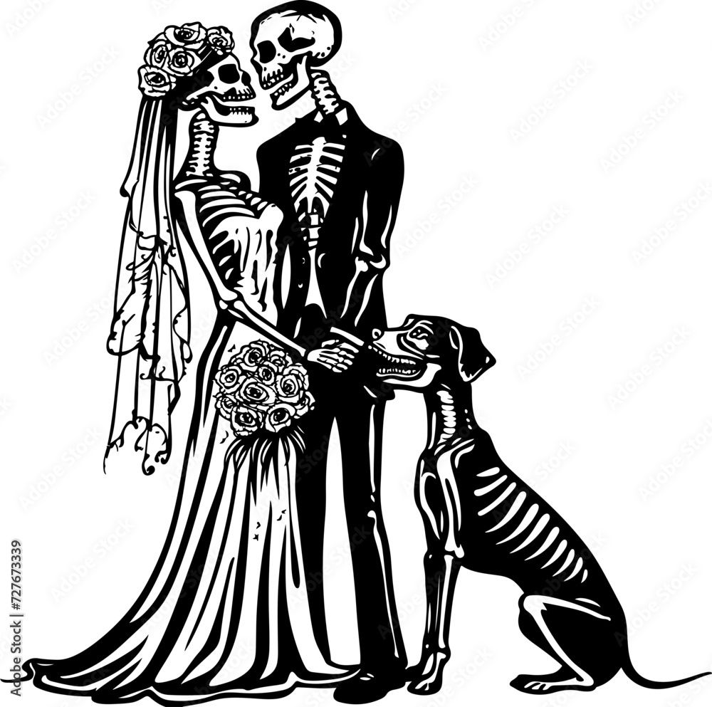 Skeleton Couple SVG Bundle, Skeleton Couple SVG, Skeleton Lovers SVG ...
