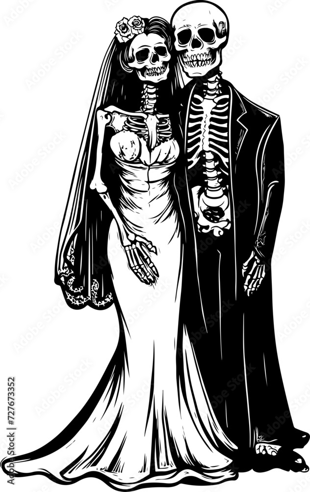 Skeleton Couple SVG Bundle, Skeleton Couple SVG, Skeleton Lovers SVG ...