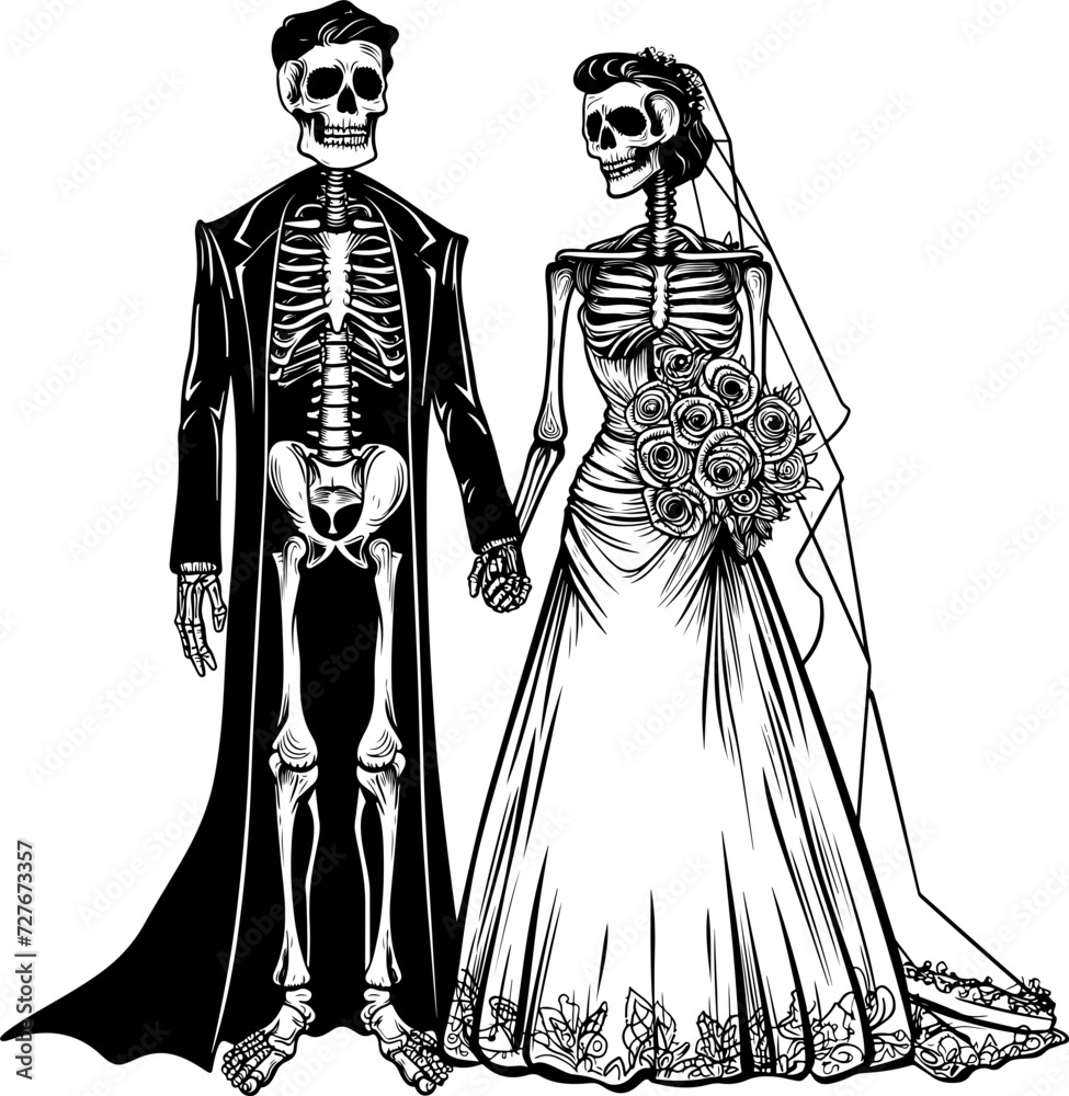 Skeleton Couple SVG Bundle, Skeleton Couple SVG, Skeleton Lovers SVG ...