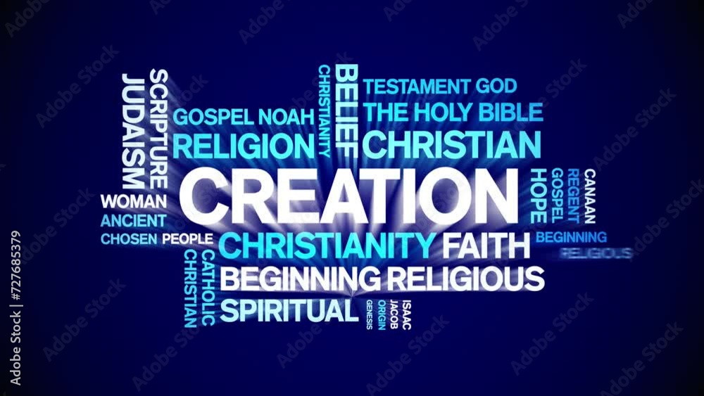 Creation animated tag word cloud;text design animation kinetic ...