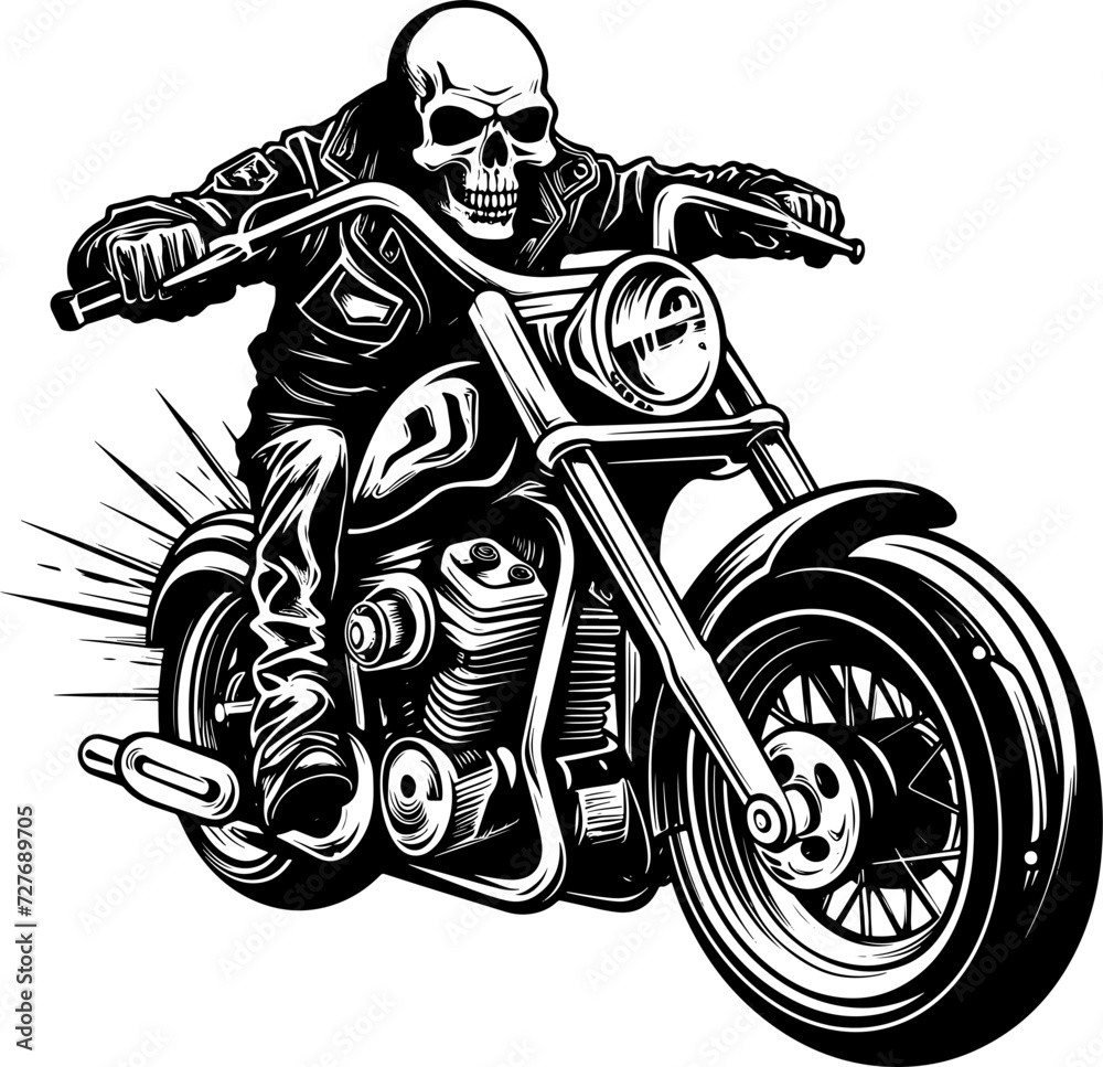 Stockvector skeleton biker svg, skeleton svg, biker svg, biker clipart ...
