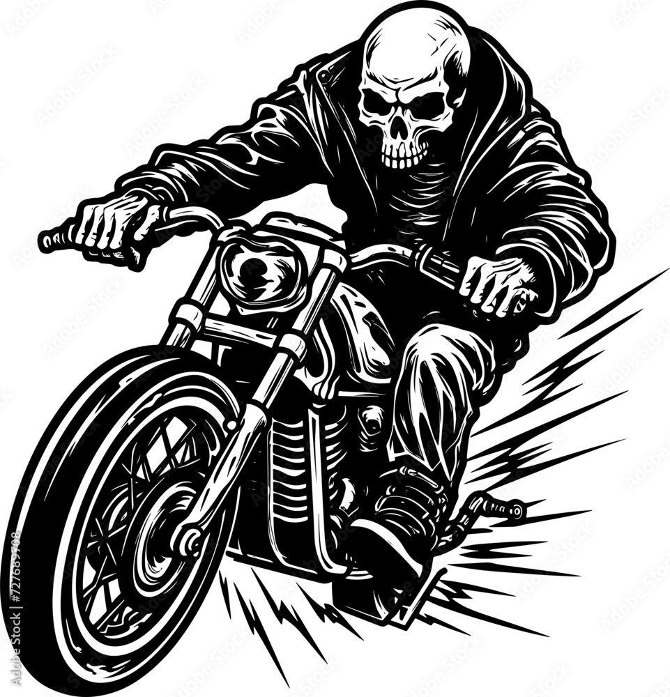 Vetor do Stock: skeleton biker svg, skeleton svg, biker svg, biker ...