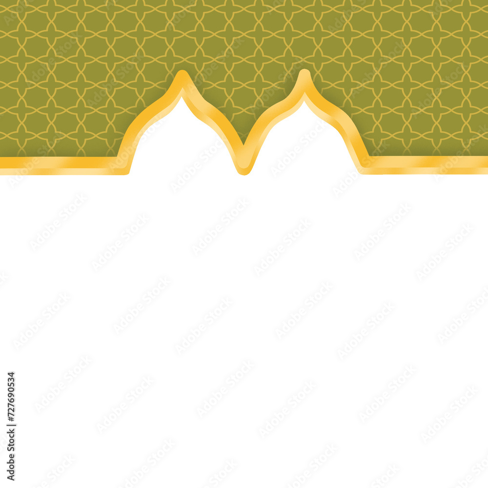 Islamic gold border frame Stock Photo | Adobe Stock