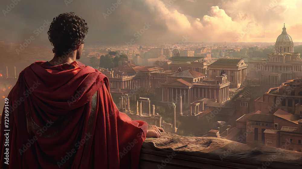 Alexander the Great in Babylon. His eyes, imbued with deep knowledge ...