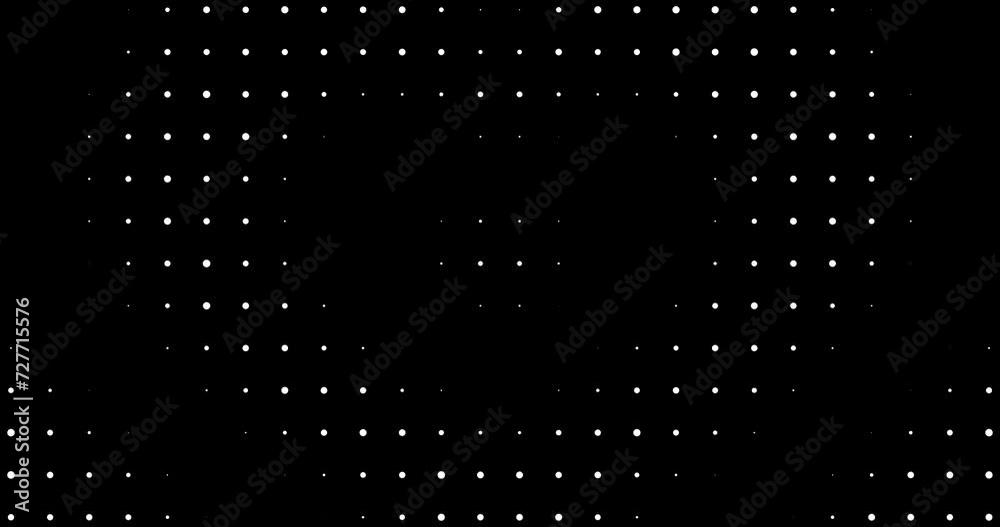 4k soft halftone animated pattern on transparent background. Live ...