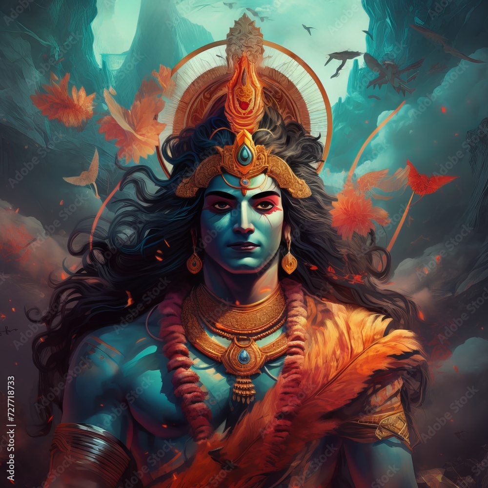 Sacred Depictions of Lord Rama: Symbolism and Devotion in Religious Art ...